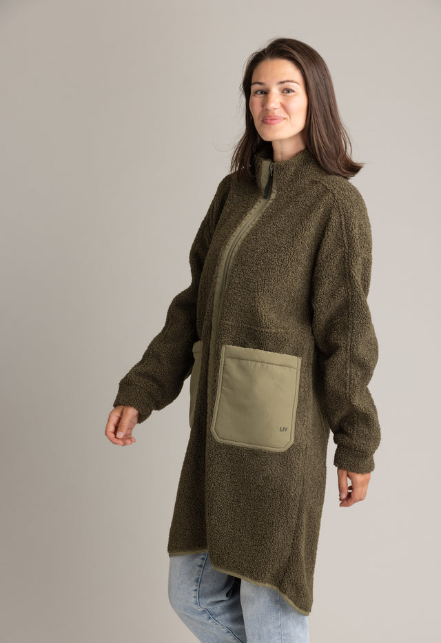 Women's Cori Boucle Long Coat – LIV Outdoor